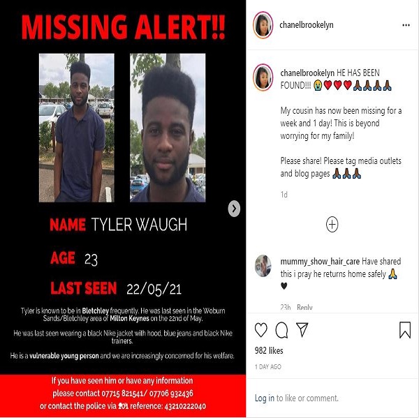 Black Community Help Find Missing Tyler Waugh - CaribDirect